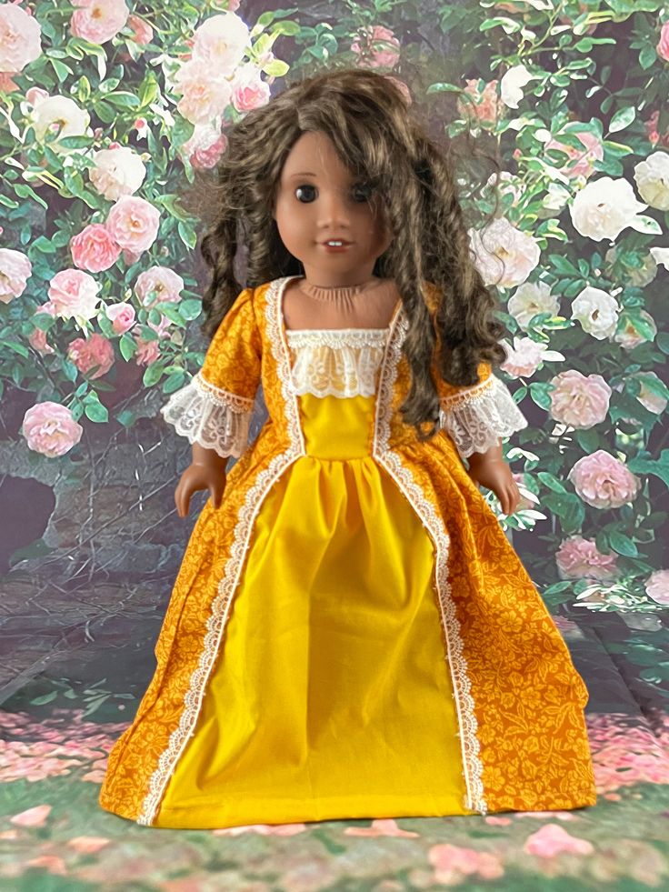 18 Inch Doll Colonial Formal Dress Colonial Doll Clothes18 Inch Doll