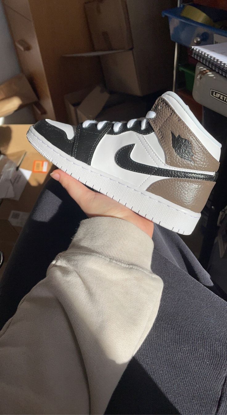 Custom Mocha Inspired Jordan 1 Etsy Uk Preppy Shoes Cute Nike