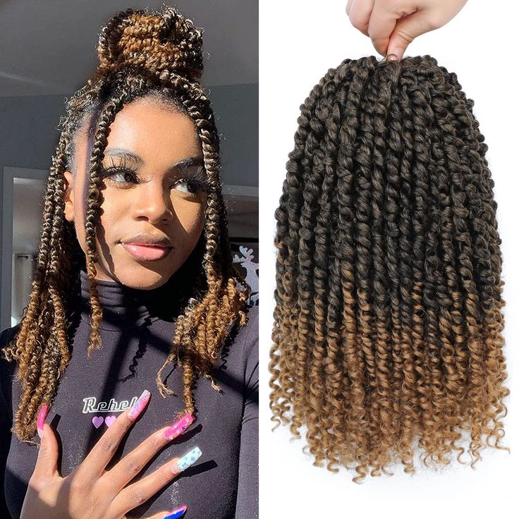 Pretwisted Passion Twist Hair 12 Inch 8x Pretwisted Passion Twist Crochet Hair For Women