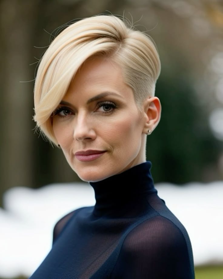 Pin By Richard Stradler On Above The Chin Bobs In 2024 Short Hair Pixie Cuts Hair Styles