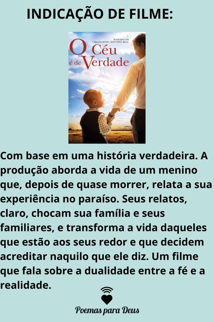Filme O Céu é De Verdade O Céu é De Verdade Filmes Filmes Cristãos