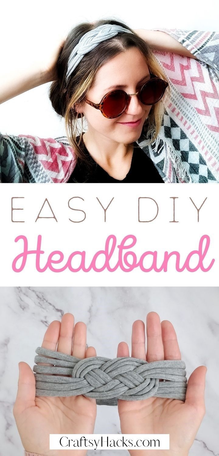 Diy Headband From An Old T Shirt Hair Bands Diy Diy Headband Sewing