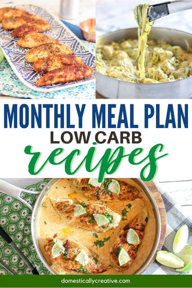 Low Carb Dinner Menu For July Meal Planning Best Dinner Recipes Dinner