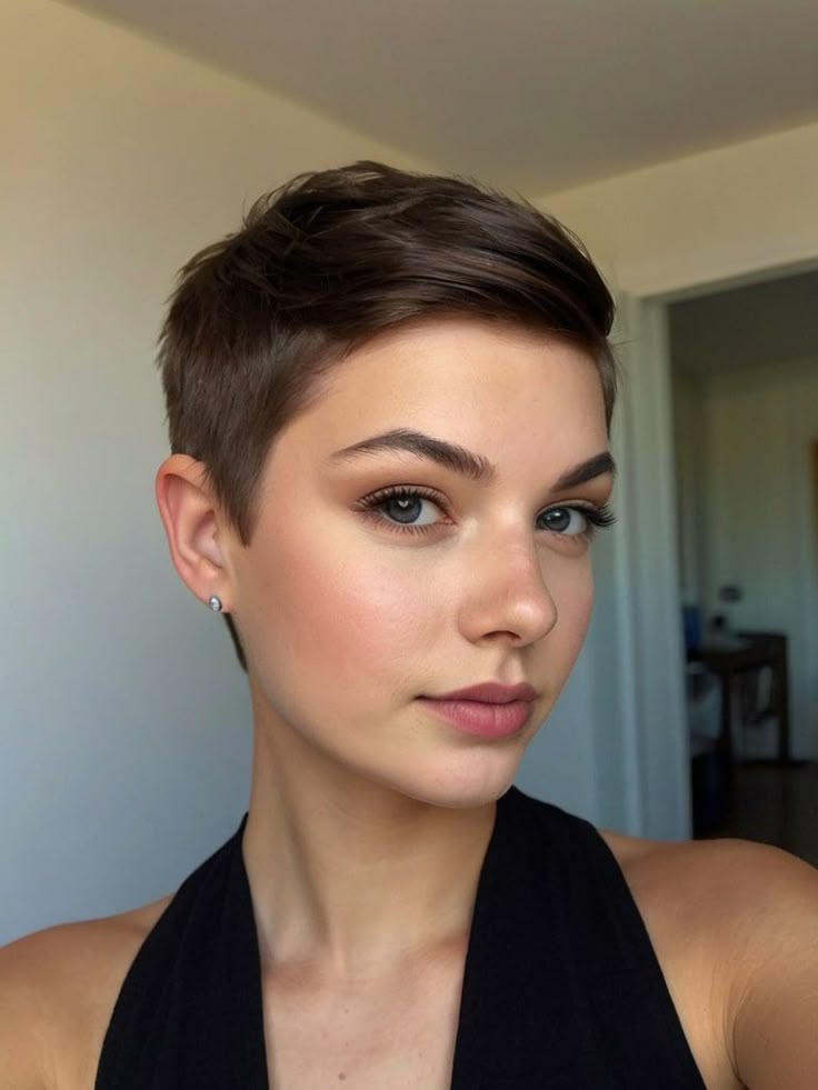 Ideen Buzz Cut Frauen And Shaved Pixie Cut 2024 Fm Galerie Short Hair Cuts Super Short Hair