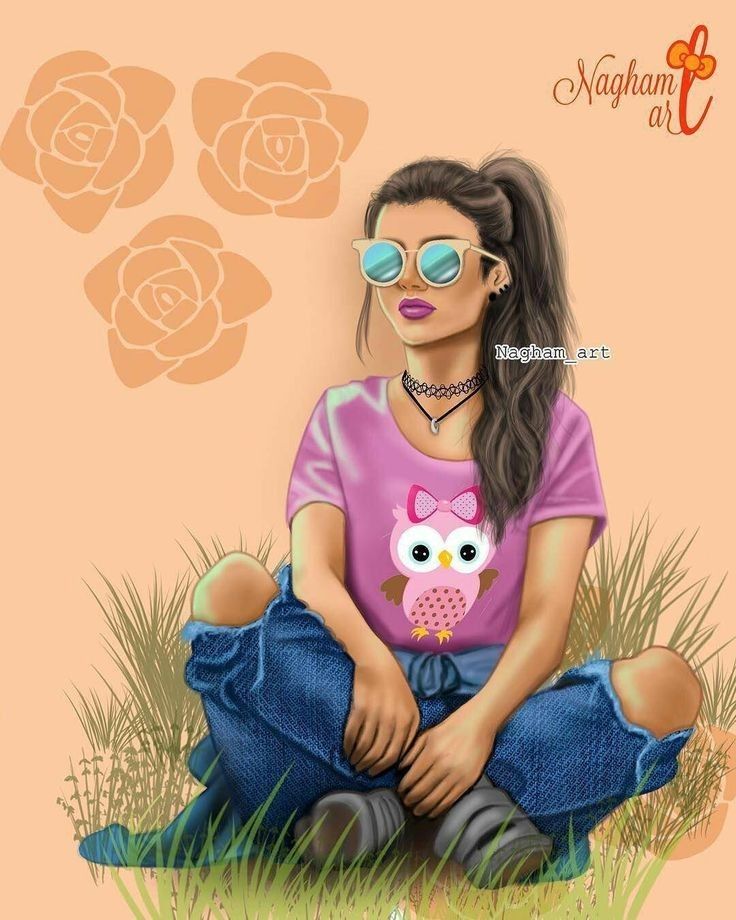 Pin By Sana On Cartoon Art In 2020 Cute Girl Drawing Girly Art Girly M