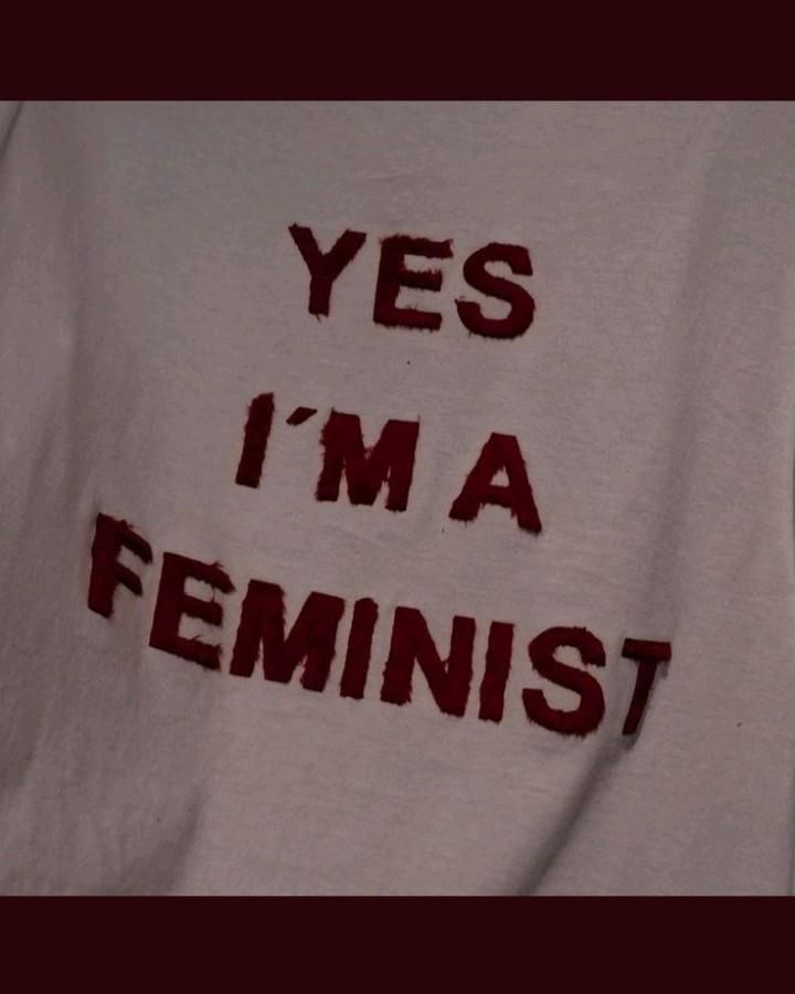 Yes Im A Feminist T Shirt Feminine Aesthetic Red Art