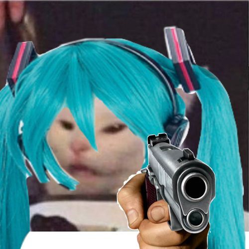 Cat Miku Does Not Agree With That Made By Me Lol Hatsune Miku Miku In Ear Headphones
