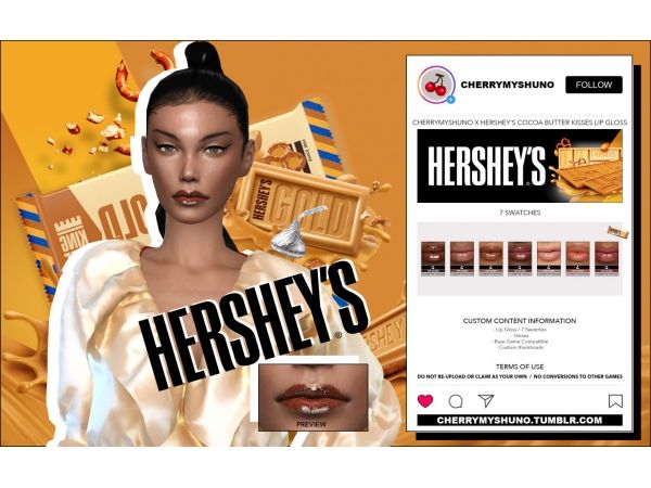 HERSHEY’S Cocoa Butter Kisses Lip Gloss - CCN09 HERSHEY’S Cocoa Butter Kisses Lip Gloss - CCN09