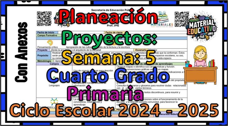 Planeación didáctica por proyectos del cuarto grado de primaria semana ... Planeación didáctica por proyectos del cuarto grado de primaria semana ...