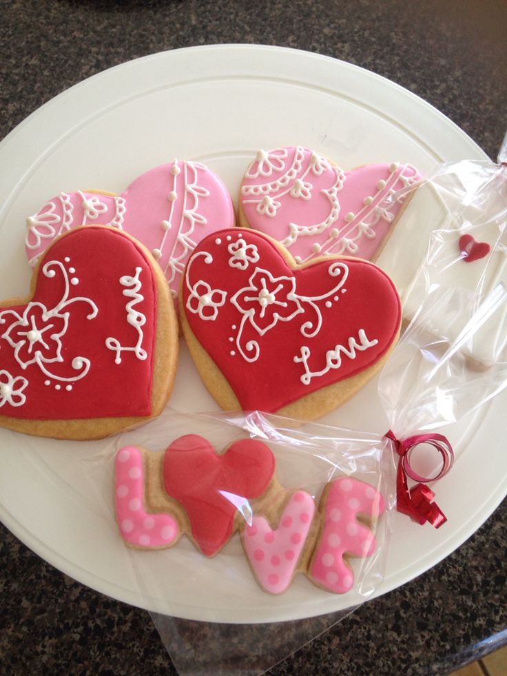 Galletas De San Valentín Sugar Cookies Desserts Food Valentines Crack Crackers Tailgate