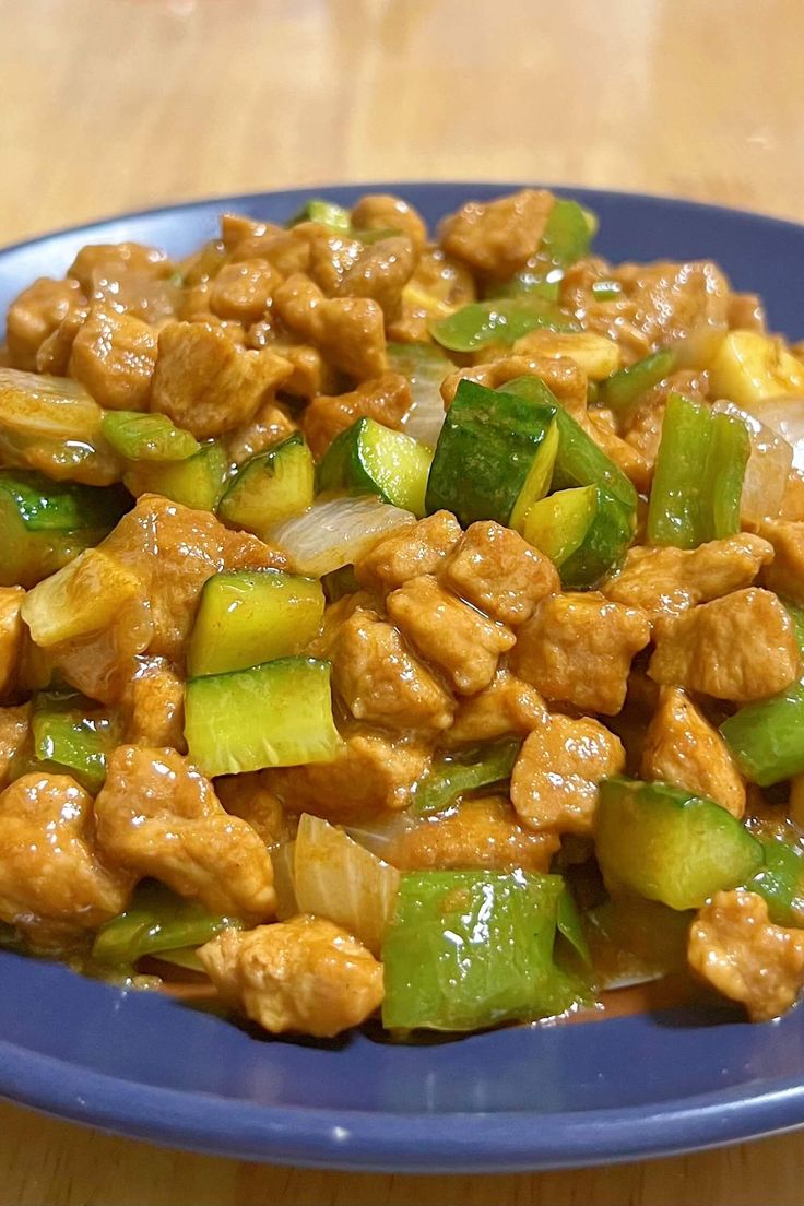 Stir Fried Diced Pork And Vegetables Stir Fried Diced Pork And Vegetables My Chinese Home