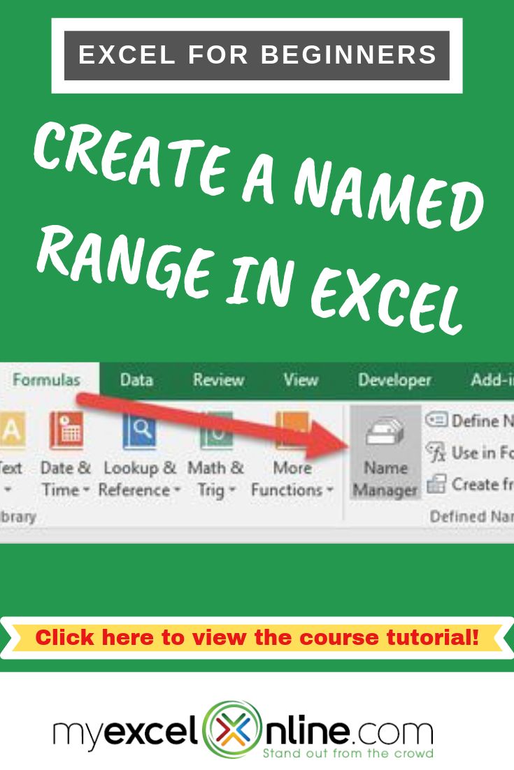 Simplify Your Excel Formulas With Named Ranges