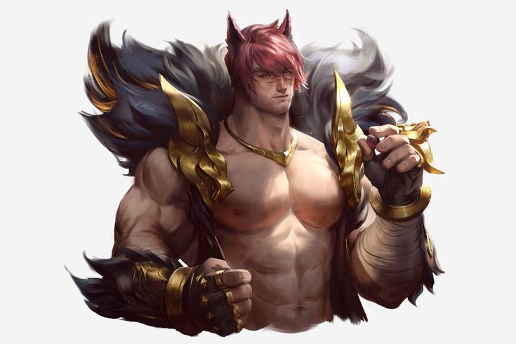 Sett Portrait By Bichhoan On Deviantart Rakan League Of Legends Artistas Anime