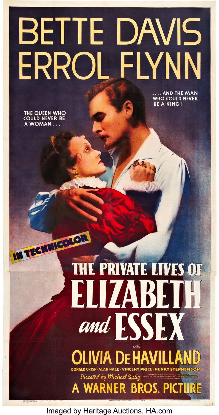 ”the Private Lives Of Elizabeth And Essex” Warner Brothers 1939 Bette Davis Classic Movie