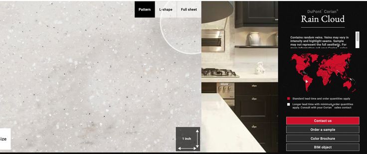 Corian Rain Cloud Countertop For Reception Desk