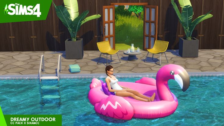 Dreamy Outdoor Cc For The Sims 4 Patreon Sims 4 Flamingo Float Sims