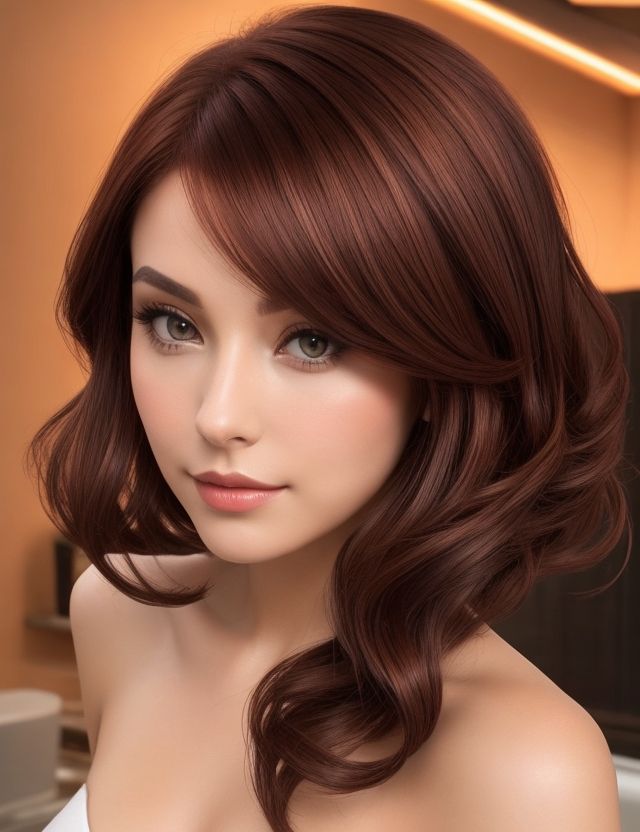 Chocolate Copper Hair Styles Hairstyles Hår Och Skönhet Skönhet