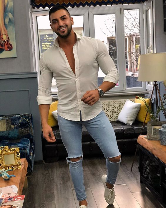 Pin By Double Flash Gordon On Sexy Guy Beau Gosse Sexy Men Tight Shirt Fashion
