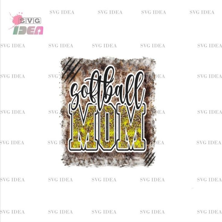 Softball Mom Leopard Sublimation