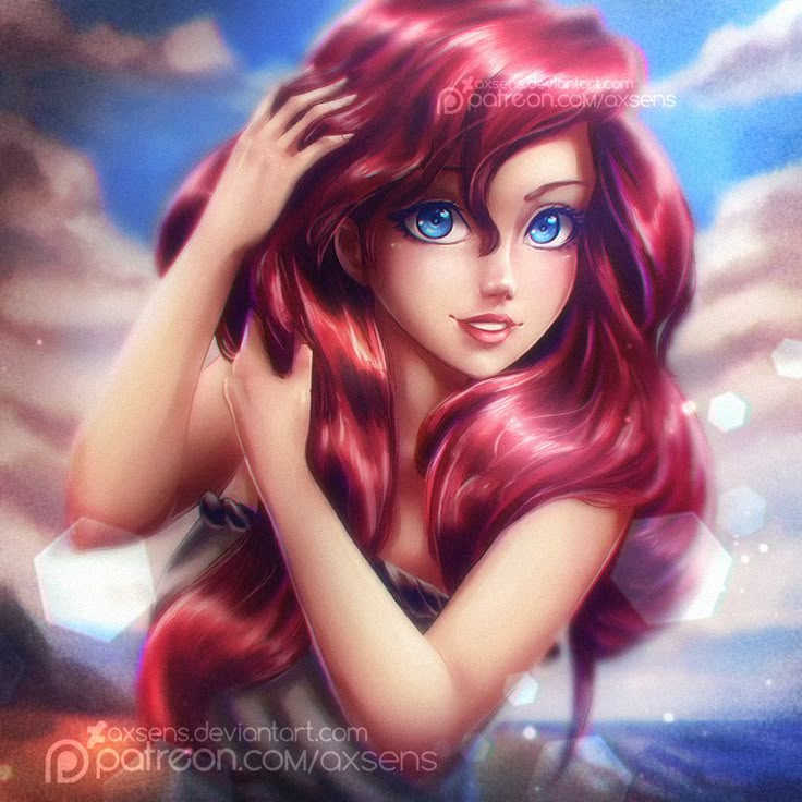 Ariel By Axsens On Deviantart Disney Fan Art Disney Art Disney Princess Art