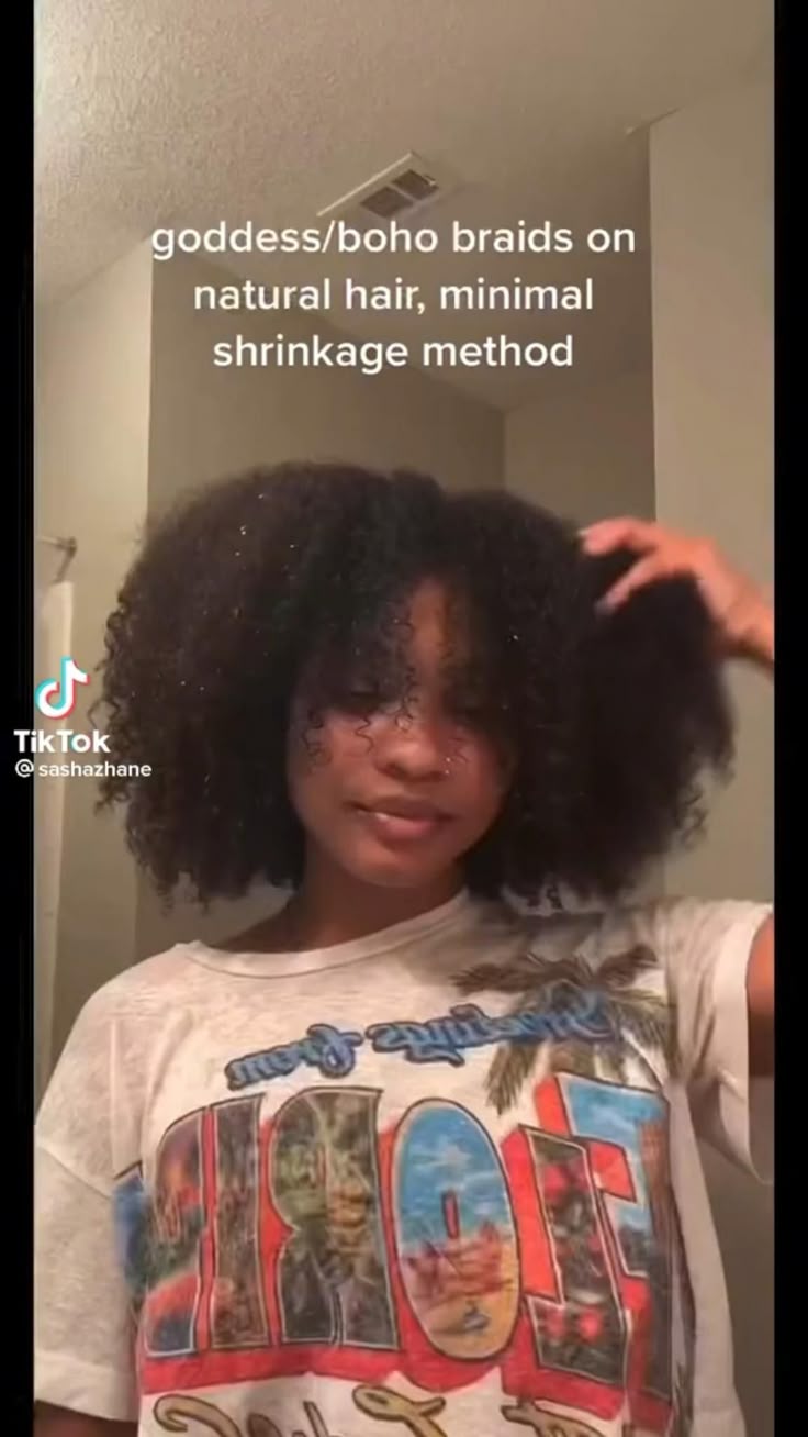 Goddess Braids W Natural Hair Tutorial 🤎 Goddess Braids Natural Hair Natural Hair