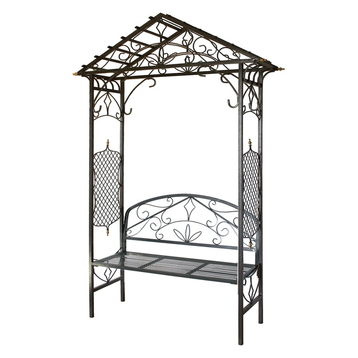 Have to have it. Austram Hammered Silver 8-ft. Steel Gable Arbor with ... Have to have it. Austram Hammered Silver 8-ft. Steel Gable Arbor with ...