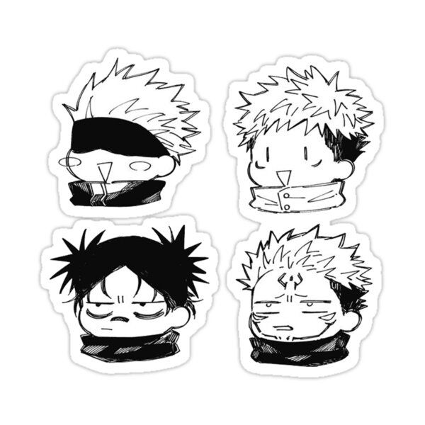 Jjk Pack Sticker For Sale By Teresapou In 2023 Anime Stickers Anime Decals Doodle Drawings