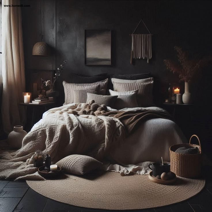 9 Dark Cozy Romantic Bedroom Tips Embrace Warm Moody Colors And Layer