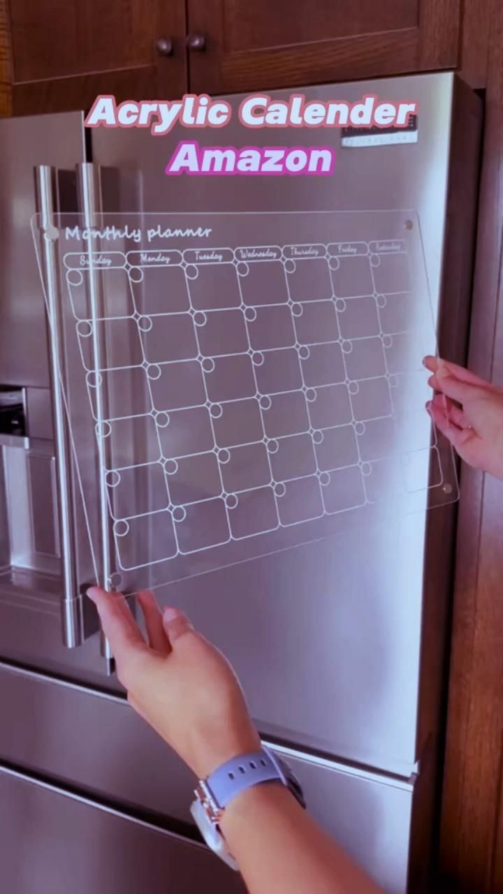 Homelux Theory Magnetic Acrylic Calendar for Fridge 16.5x13 Homelux Theory Magnetic Acrylic Calendar for Fridge 16.5x13