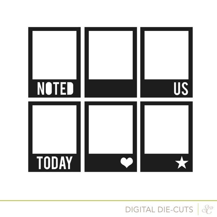 Front Row Polaroid Frames Cut Design Front Row Polaroid Frames Cut Design