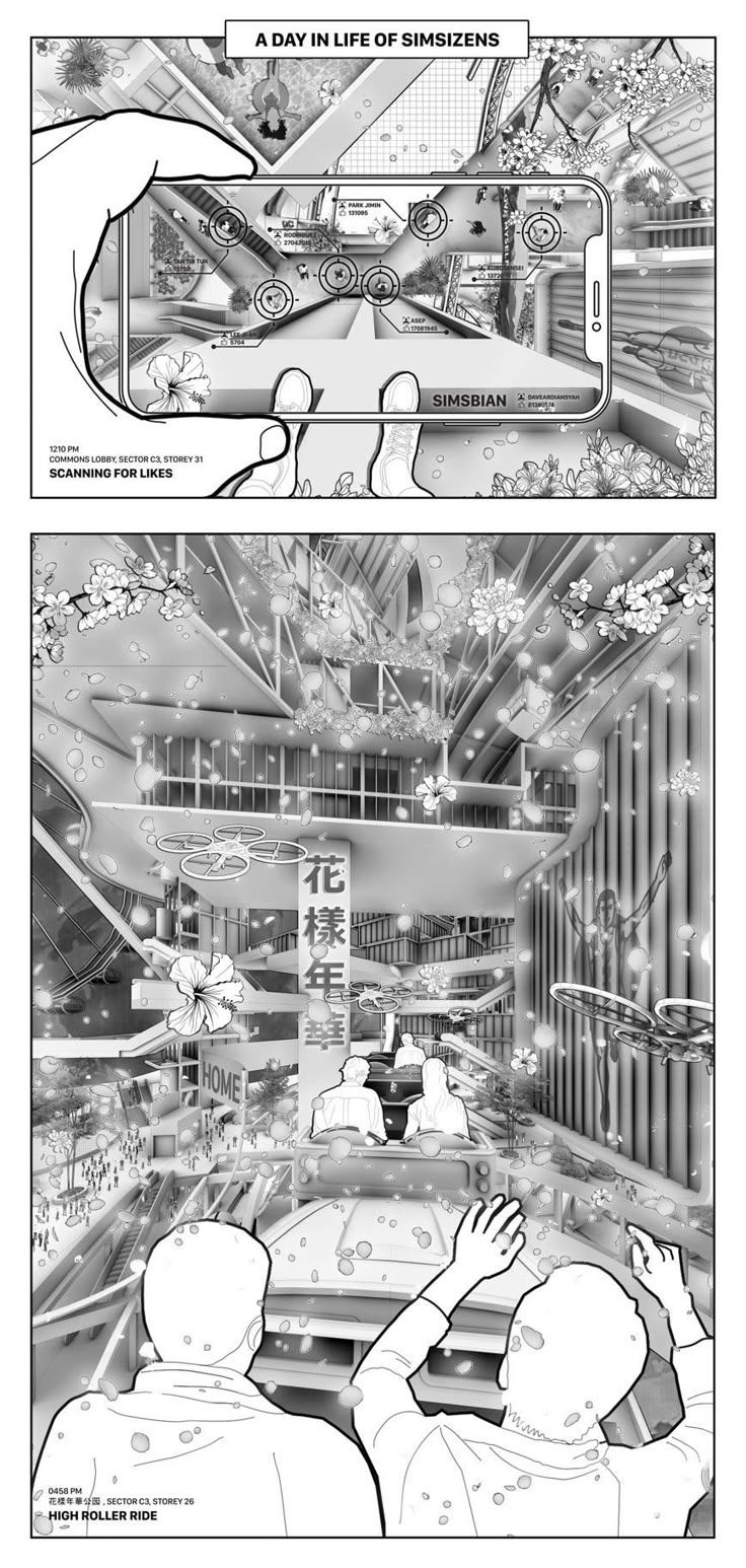 Sims Gapore By David Ardiansyah Architecture Panel Architecture Design Drawing