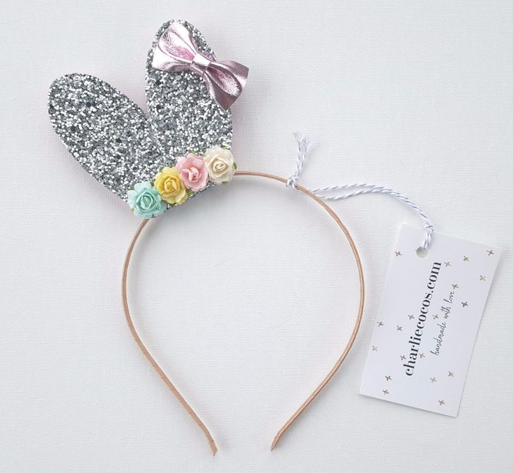Glitter Bunny Ears Headband Clover Bunny Ears Headband Bunny Ear