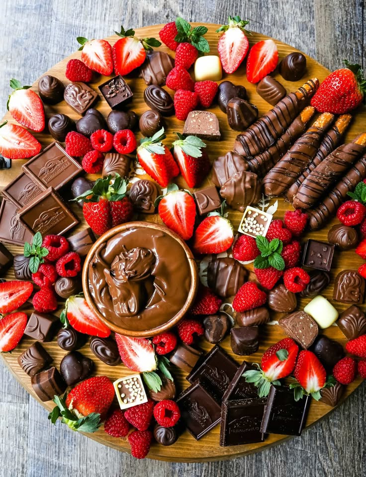 Chocolate Dessert Board A Decadent Chocolate Board With An Assortment