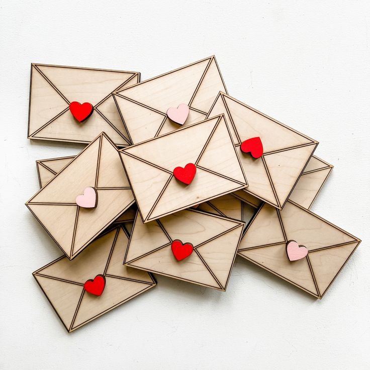Valentines Day Mini Envelopes Mini Love Letters Valentines Day Decor Mini Envelopes