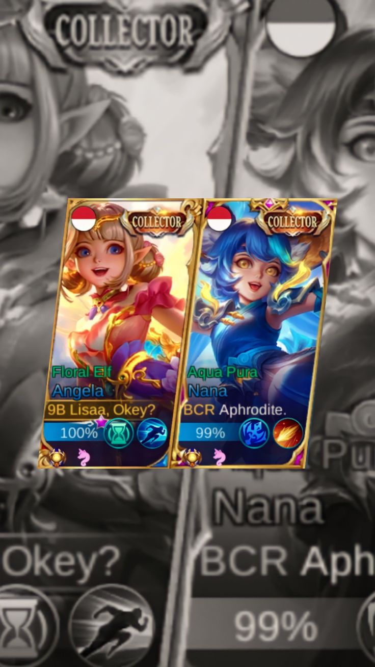 Angela Collector X Nana Collector Mlbb Skin Aphrodite Elf