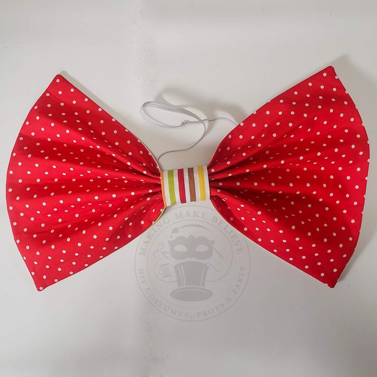 How To Make A Big Clown Bow Tie Reversible Option Making Make Believe In 2024 Clown Bow