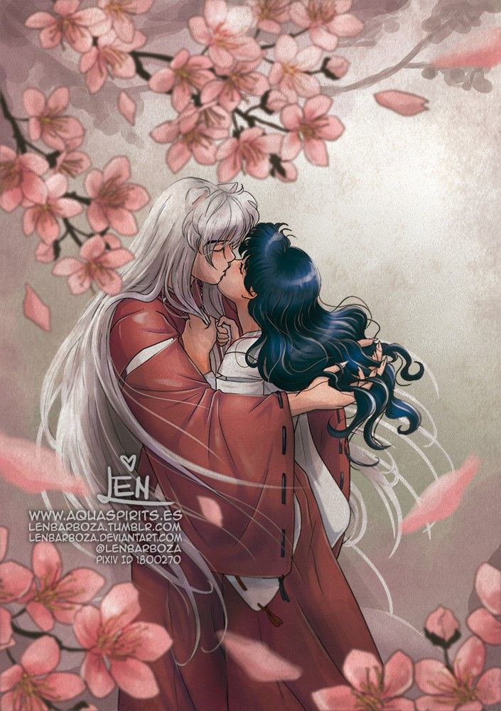 Kagome And Sesshomaru Kiss