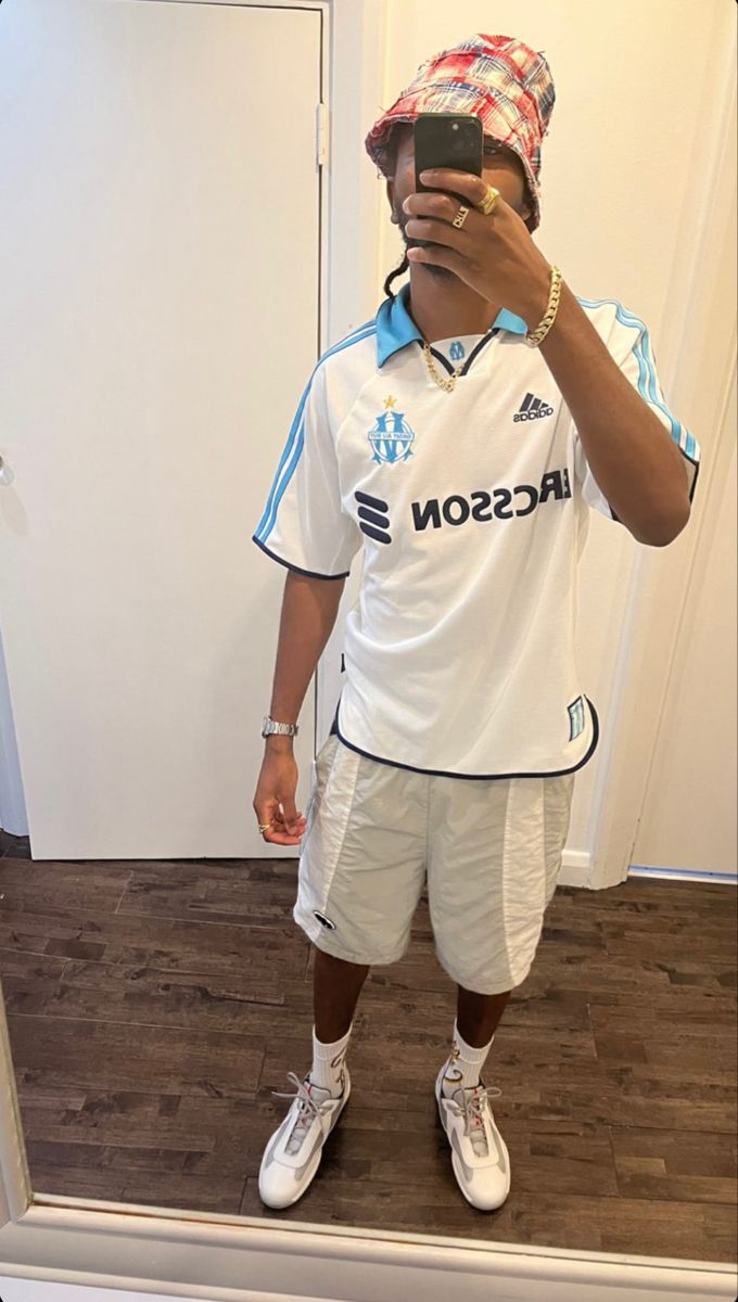 Clint419 Soccer Shirts Outfit Streetwear Men Outfits Retro Outfits