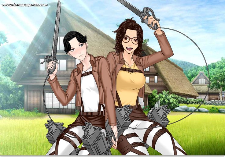 Two People Are Standing In Front Of A House Holding Swords And Posing For The Camera