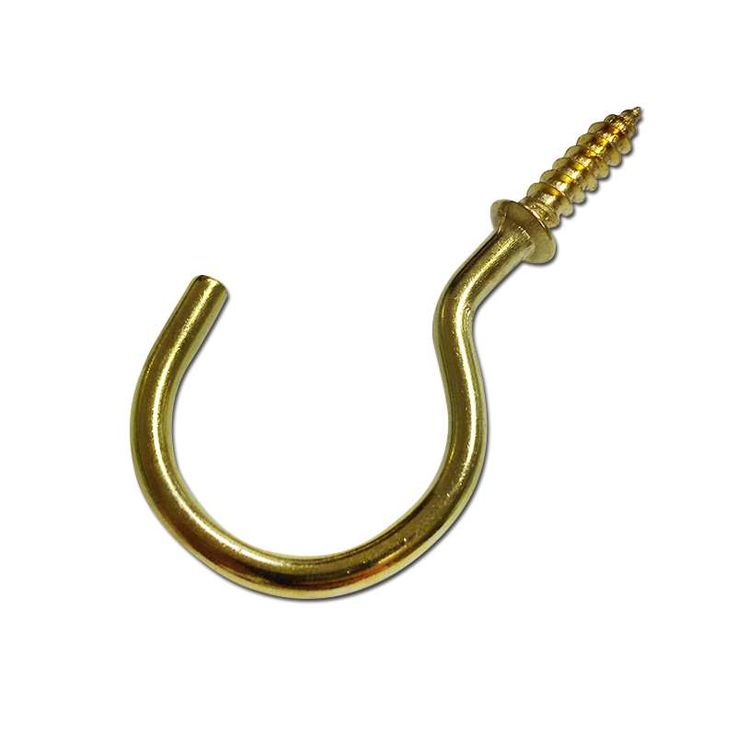 Cup Hook Brass Plated 25mm 20pieces Diy Store Home Renovation Cup Hooks