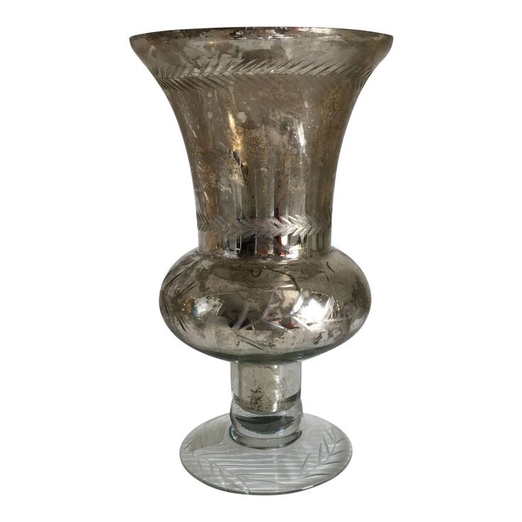 Image of Etched Mercury Glass Vase | Mercury glass vase, Vase, Vase shop Image of Etched Mercury Glass Vase | Mercury glass vase, Vase, Vase shop