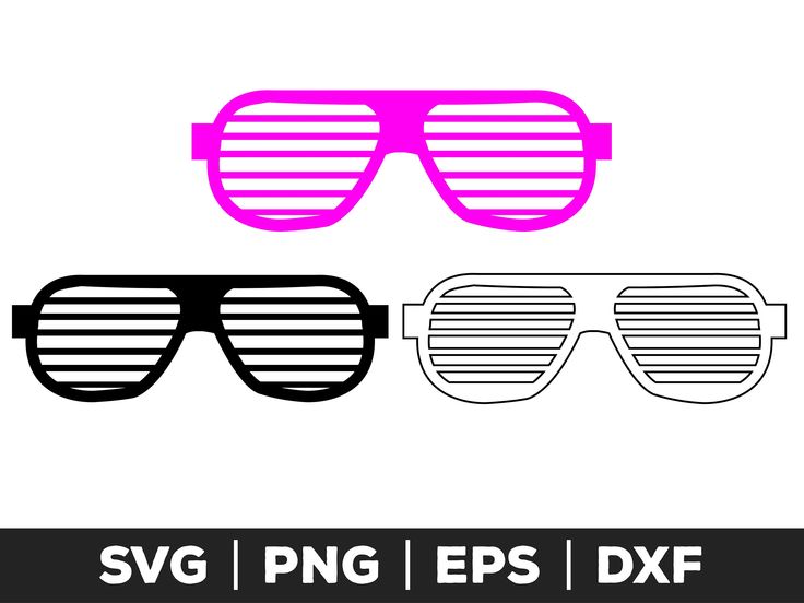 80s Sunglasses Svg 80s Sunglasses Png 80s Sunglasses Eps 80s Sunglasses Cut Files For Cricut