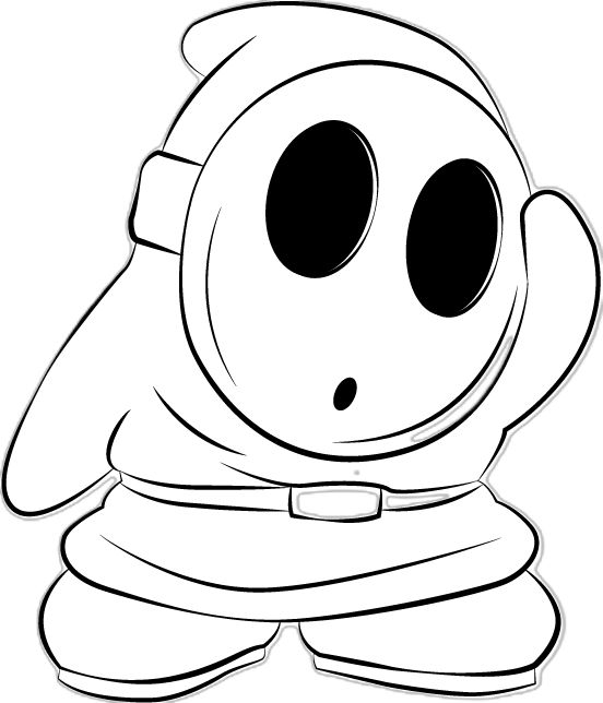 How To Draw Shy Guy From Super Mario Super Mario Step By Step In 2024 Shy Guy Super Mario Guys