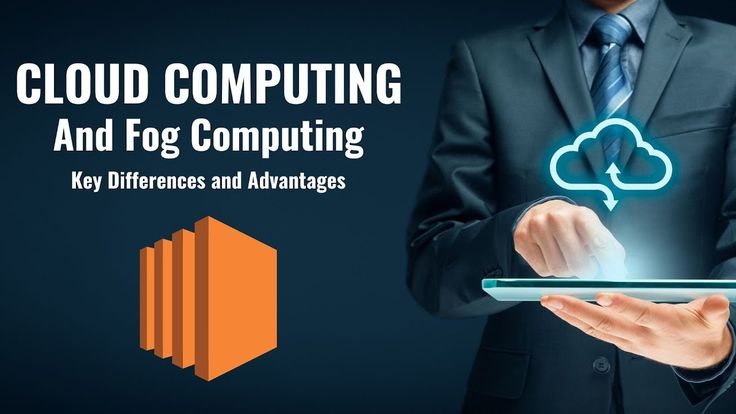 a man in a suit holding a tablet with the words cloud computing and fog ... a man in a suit holding a tablet with the words cloud computing and fog ...