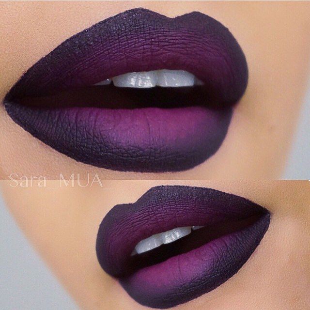 Makeup And Beauty Tutorials On Instagram “love The Dark Purple Ombré