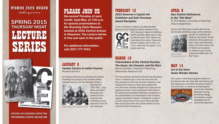Spring 2015 Lecture Series: PLEASE JOIN US the second Thursday of each ... Spring 2015 Lecture Series: PLEASE JOIN US the second Thursday of each ...