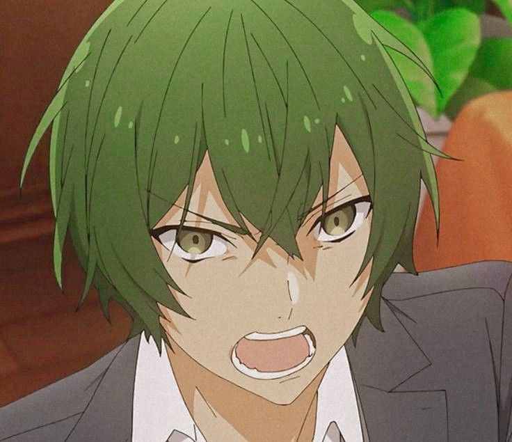 Horimiya Anime Character With Green Hair