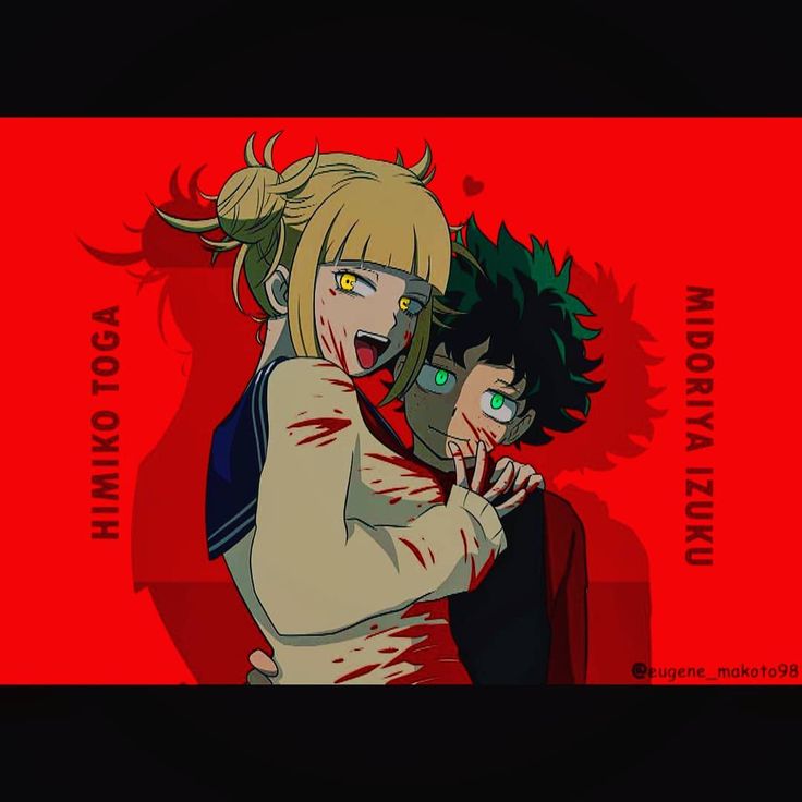 Dekuxtoga💚💛 On Instagram Evil Deku X Toga 😍 Evildeku Dekuxtoga My Heroacademia” Villain