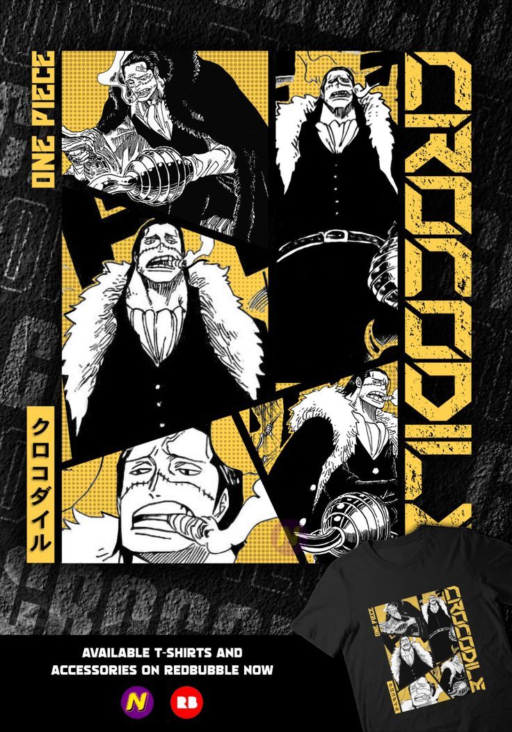 Crocodile One Piece Manga Panel By Respestyle In 2023 Crocodile Animated Icons One Piece Shirt