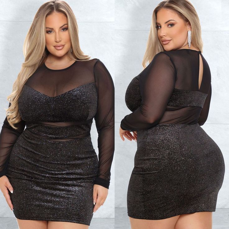 Plus Size See Through Mesh Tight Short Dress Ladies Mini Dresses Tight Short Dress Dress